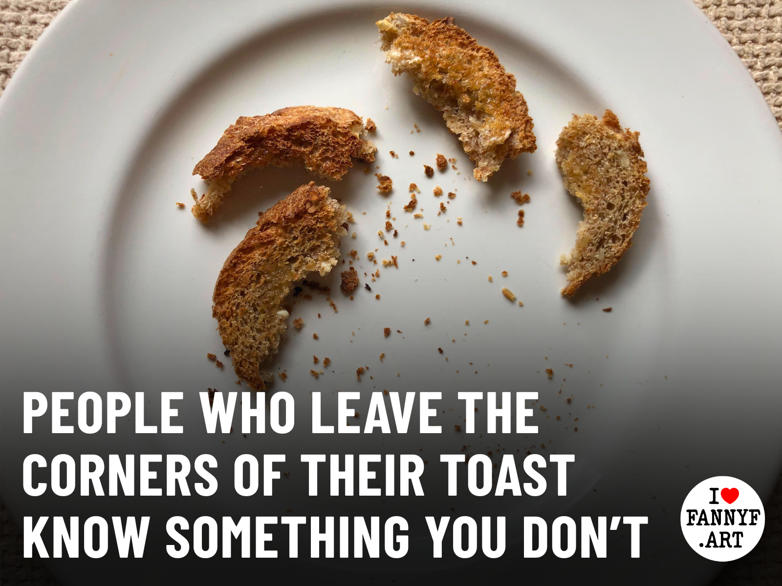 The Toast Corner Mystery – Fanny Fielding Art